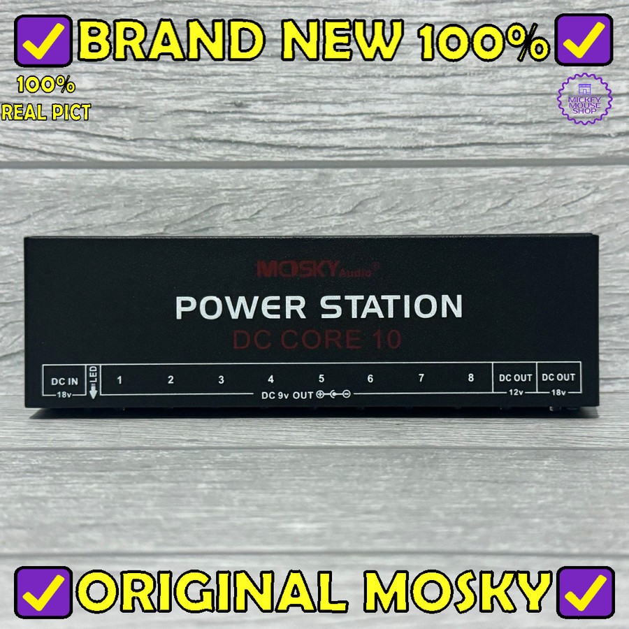 Jual Mosky DC CORE 10 Power Supply Efek Gitar PSU Pedal Board Adaptor Mini | Shopee Indonesia