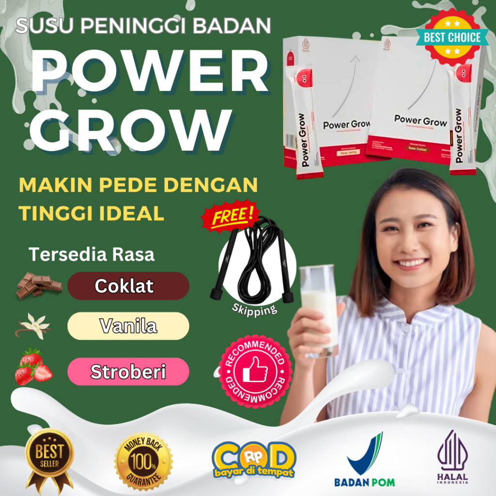 Jual 2 Box Susu Power Grow Paket Best Seller Suplemen Obat Peninggi ...