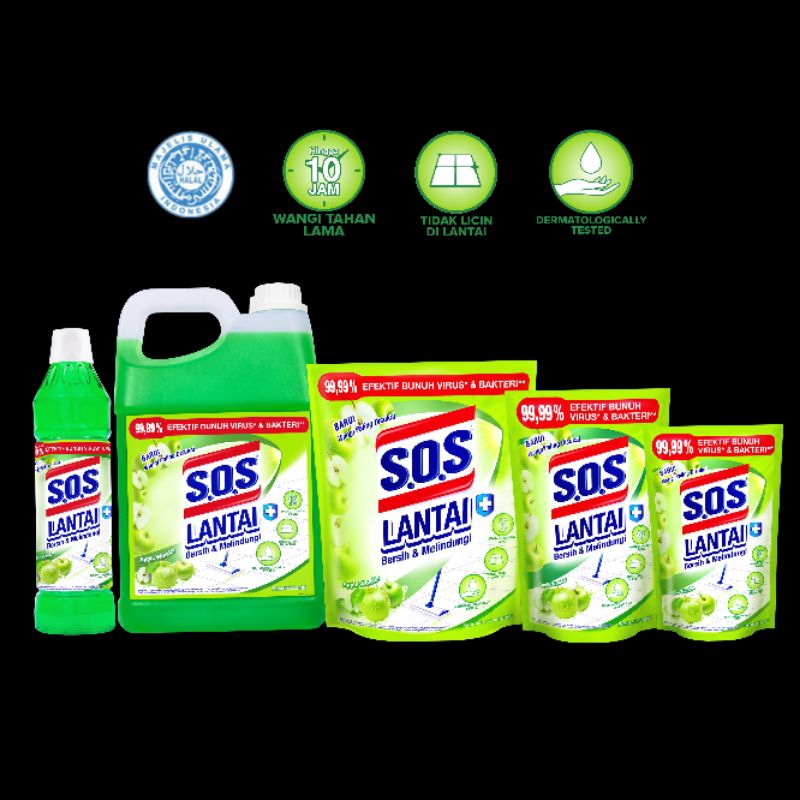 Jual SOS Pembersih Lantai // sos jerigen pembersih lantai// pembersih lantai 4L | Shopee Indonesia