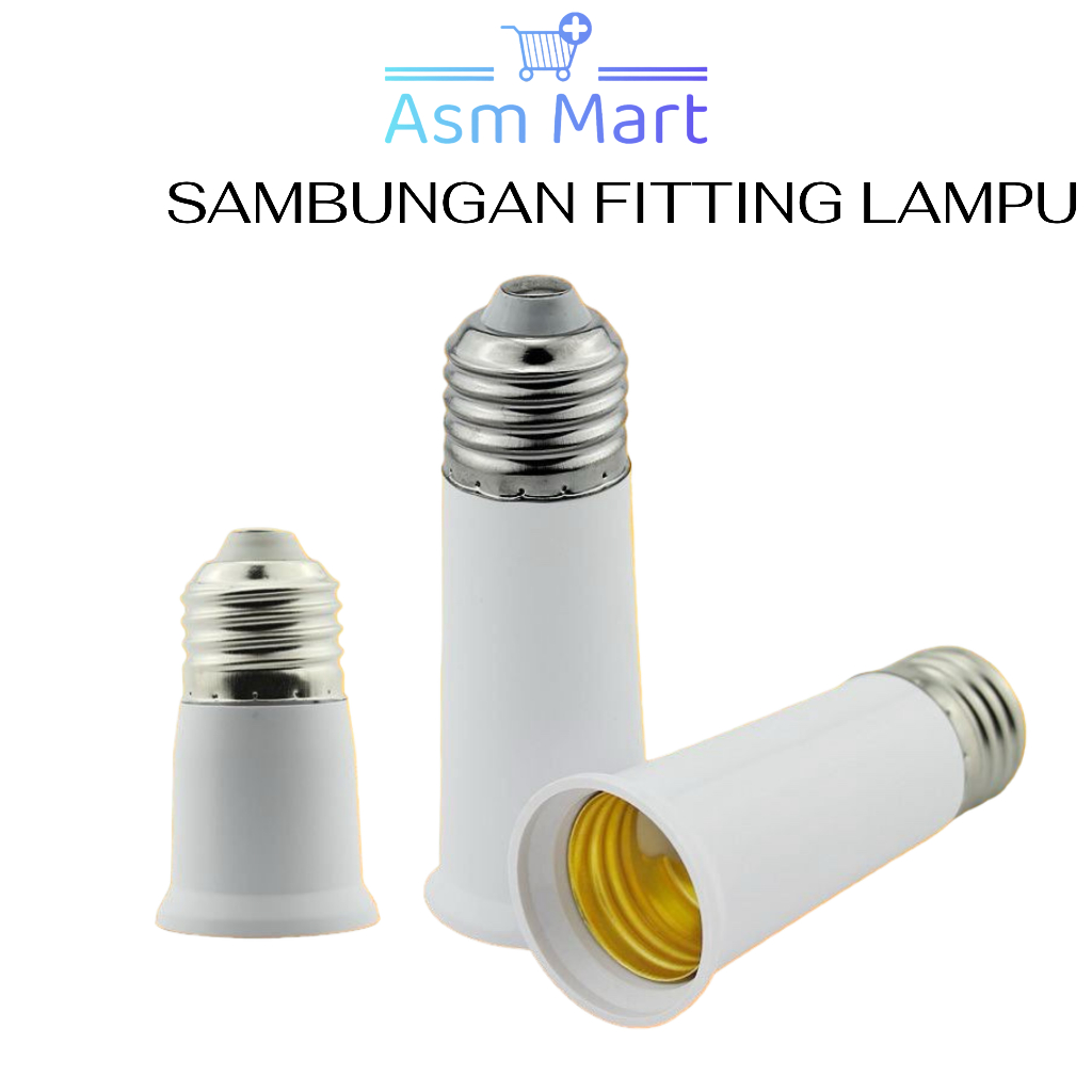 Jual ASM SAMBUNGAN FITTING LAMPU CONNECTOR / FITTING LAMPU E2 ...