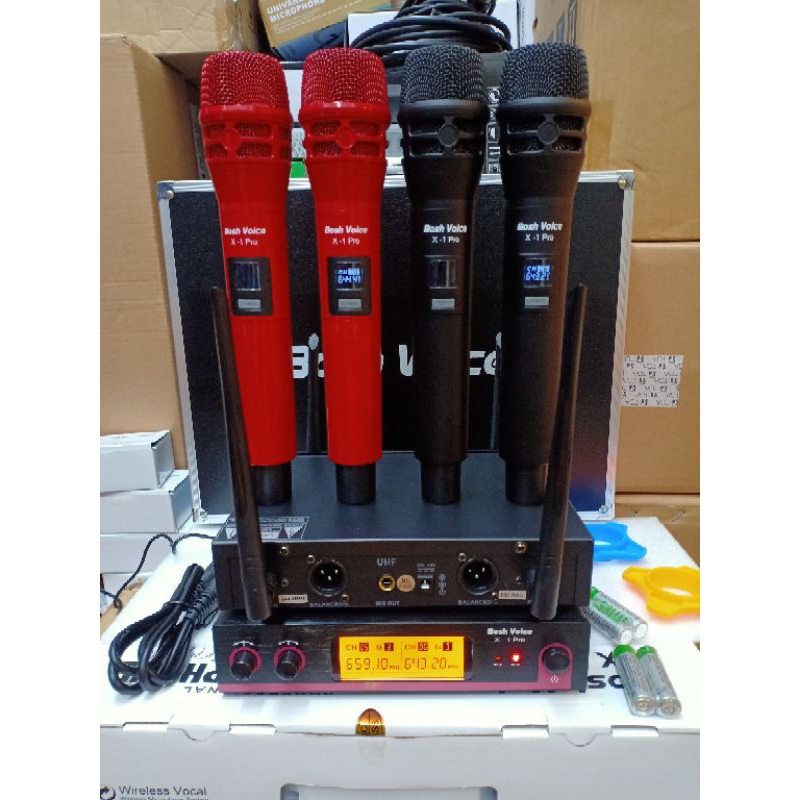 Jual mic wireless Bosh Voice X-1Pro X 1Pro microphone New free koper ...