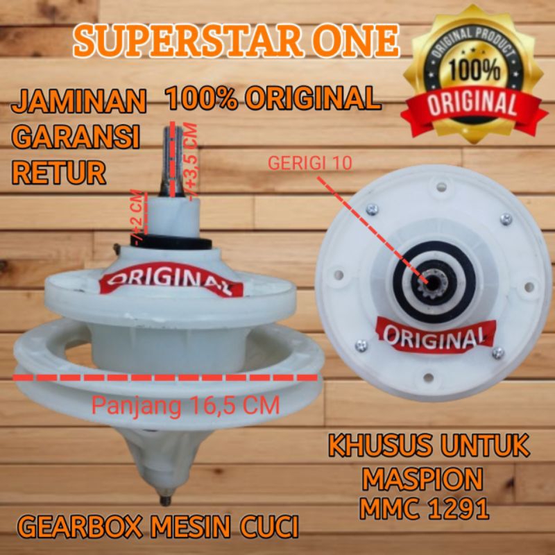 Jual Reducer Gear Box Mesin Cuci Maspion Gigi 10 MMC 1291 Original ...