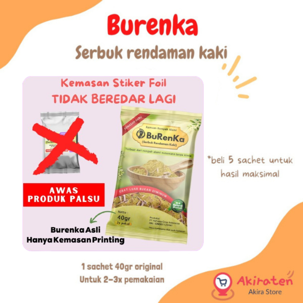 Jual Burenka Original Ramuan Serbuk Rendaman Kaki | Shopee Indonesia
