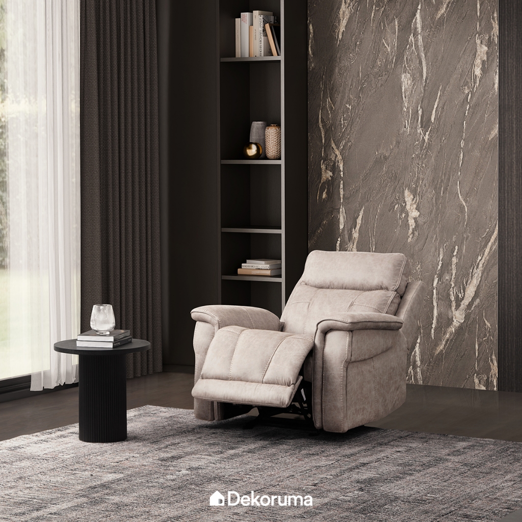 Jual Dekoruma Tenzo CAMERON Sofa 1 Dudukan Recliner | Shopee Indonesia