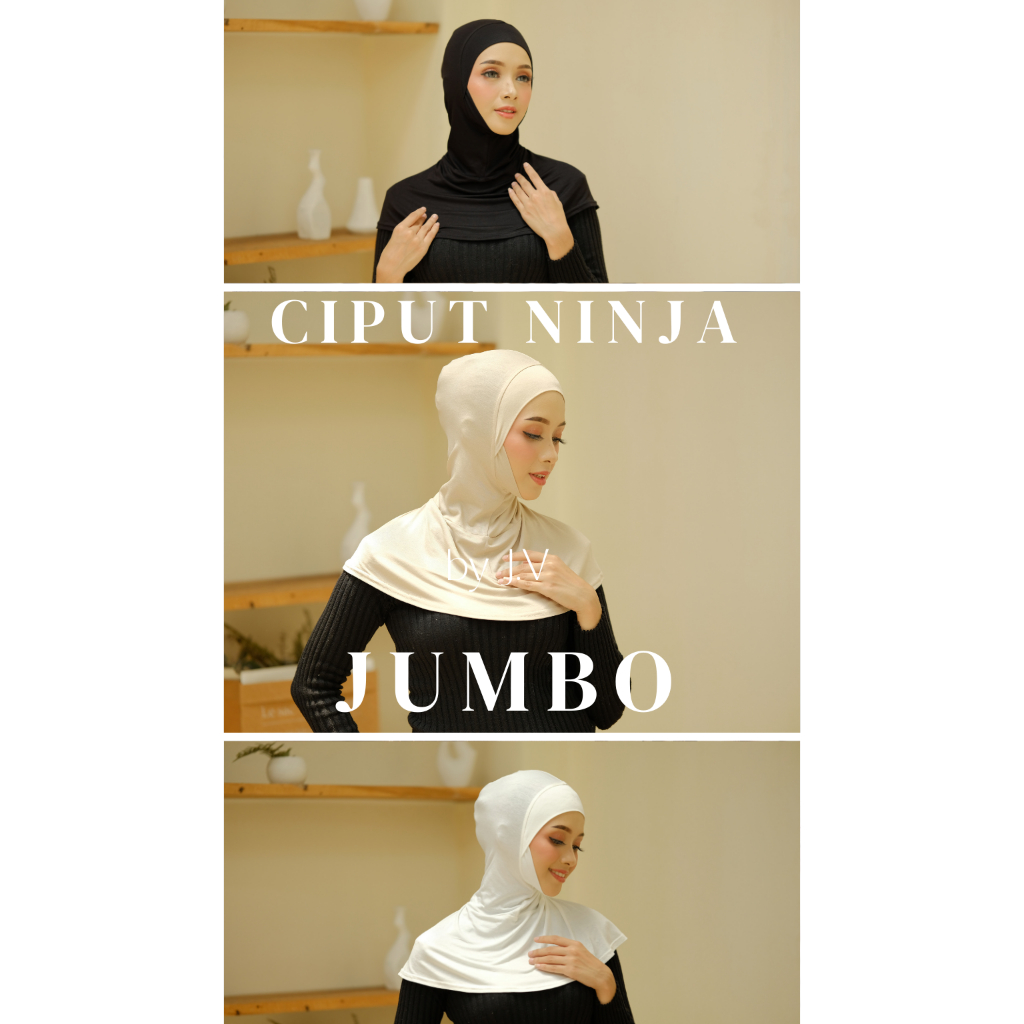 Jual Ciput Ninja Jumbo Dagu Antem Anti Budeg / Inner Hijab /Inner Ninja ...
