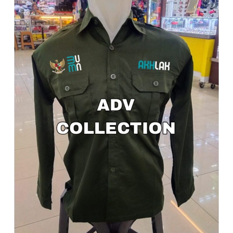 Jual Kemeja BUMN AKHLAK Hijau Army PDH Lengan Panjang Pria | Shopee ...
