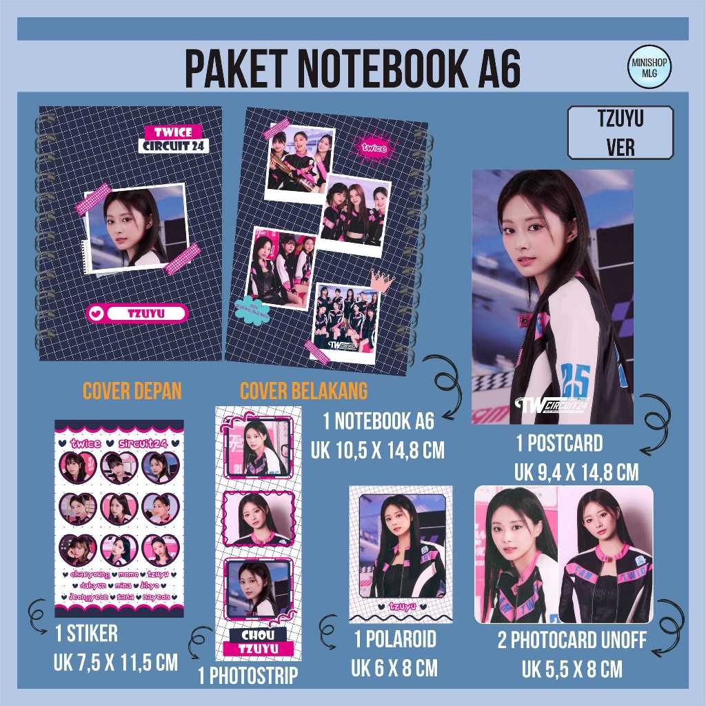 Jual (FREEBOX) PAKET HEMAT NOTEBOOK BERGARIS TWICE SEASON'S GREETING'S ...