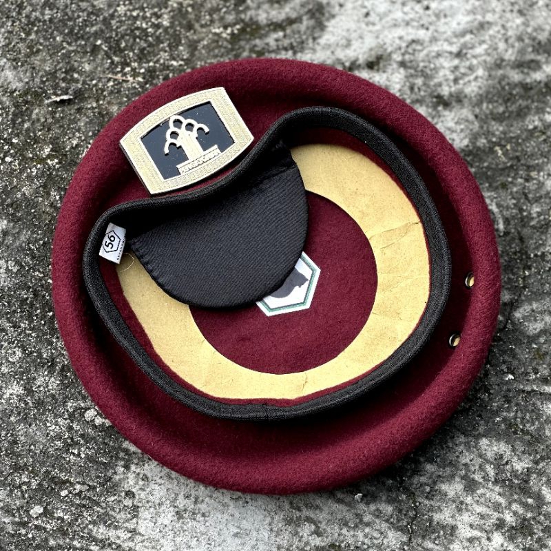 Jual TOPI BARET MAROON POLPUSPAS LAPAS KEMENKUMHAM TERBARU +EMBLEM ...
