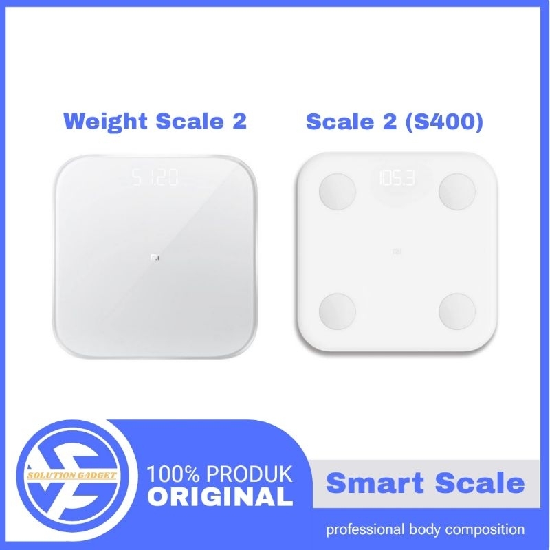 Jual Xiaomi Smart Body Composition Weight Mi Scale 2 s200 / s400 / S400 ...