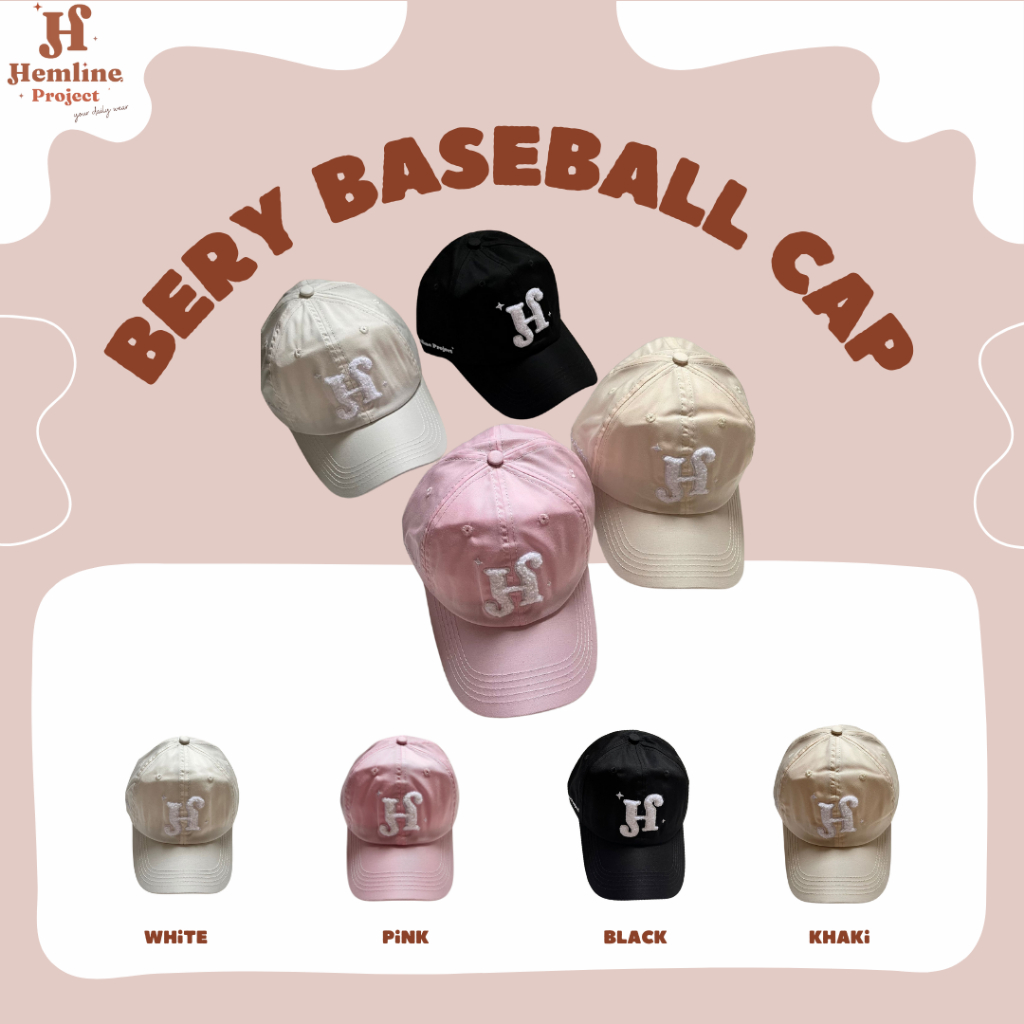 Jual Bery Baseball Cap by Hemline Project | Shopee Indonesia