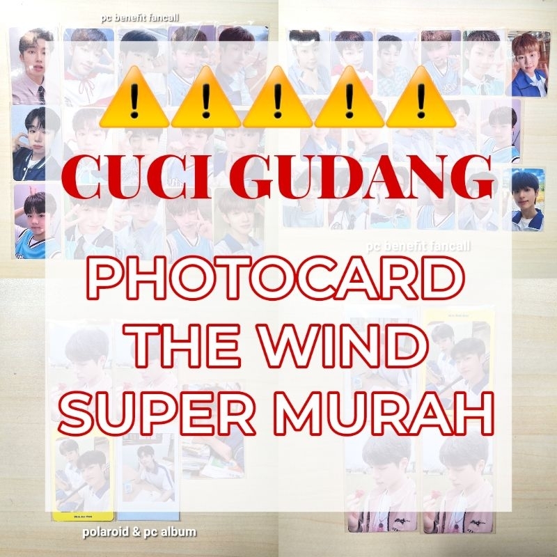 Jual [CUCI GUDANG] Photocard OFFICIAL PC Poca The Wind Album dan fansign Jaewon Heesoo Thanatorn ...