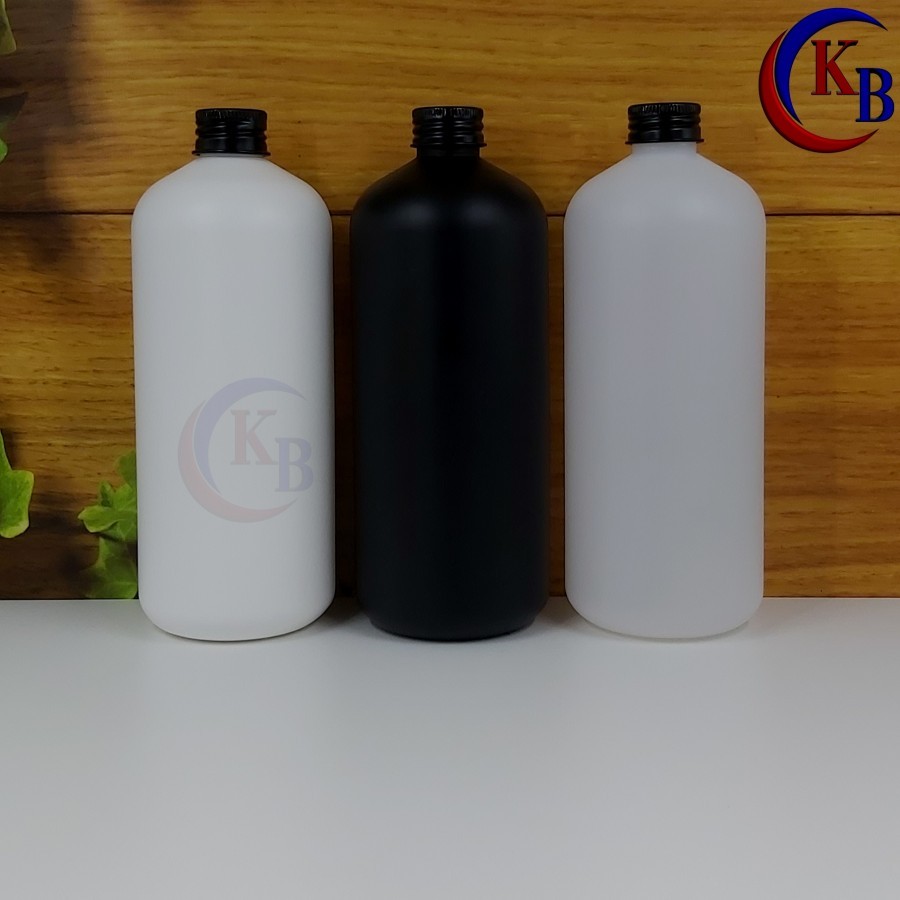 Jual BOTOL ULIR 500 ML ALUMUNIUM HITAM / BOTOL PLASTIK HDPE 500ML NECK 24 | Shopee Indonesia
