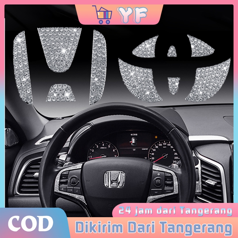 Jual Stiker Emblem Logo Stir Mobil Diamond Toyota Honda Car Steering ...