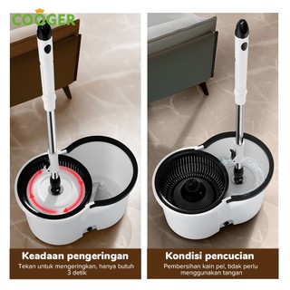 Jual COOGER Alat Pel Bucket Spin Mop Mencuci Dengan Mudah Serbaguna ...