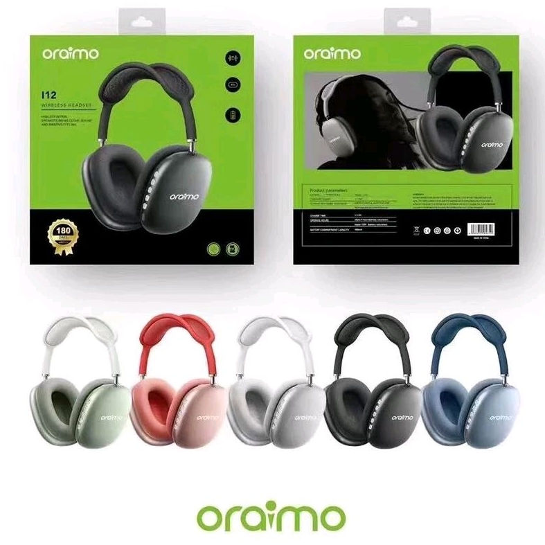 Jual ( Bisa COD) Headphone bando Oraimo i12 Wireless Headset Bluetooth ...