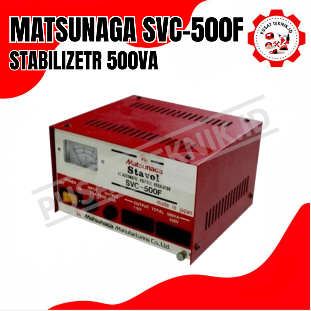 Jual STABILIZER MATSUNAGA 500 WATT - STAVOL SVC-500N - MATSUNAGA 500VA ...