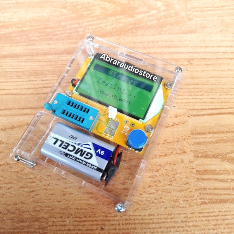 Jual ESR Meter Mega328 LCR T4 Led Transistor Tester With Acrylic Case ...