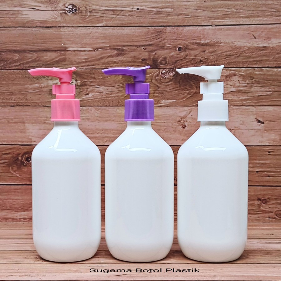 Jual Botol Pump 300ml Plastik Pet Putih Tempat Sabun Cair / Botol 300 Ml Pump Clip Lok Pet Tebal ...