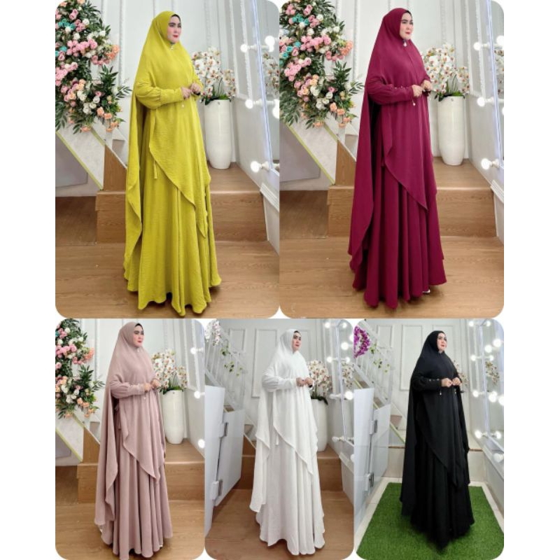 Jual BISA COD (GAMIS SET SYARI DIJAH EDISI HAJI DAN UMROH SERIES GAMIS ...