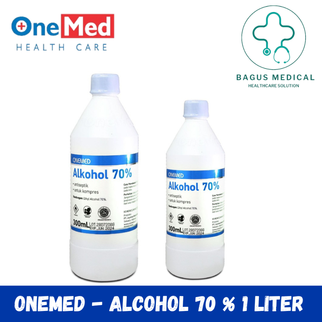 Jual ONEMED - Alcohol 70 % 1 Liter | Shopee Indonesia