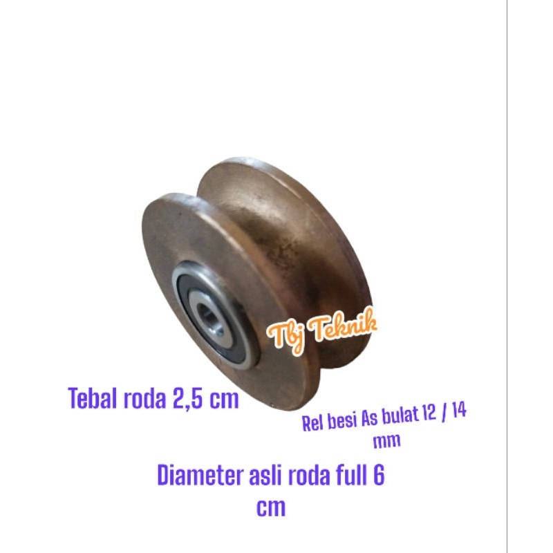 Jual Roda Besi full diameter 6 cm untuk Rumah roda 6 cm | Shopee Indonesia