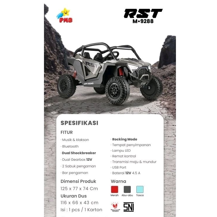 Jual Mobil aki PMB RST M 9288 M 9288 A MARQUEZ M9288 B ADVENDER 9288 C ...