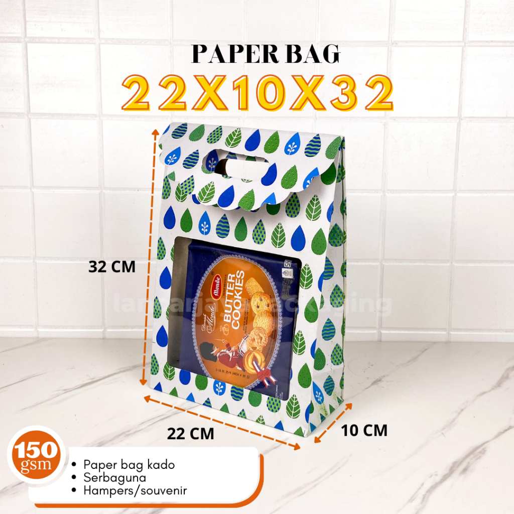 Jual Paper Bag Mika Tas Kado Kertas Kraft Coklat Kantong Jinjing ...