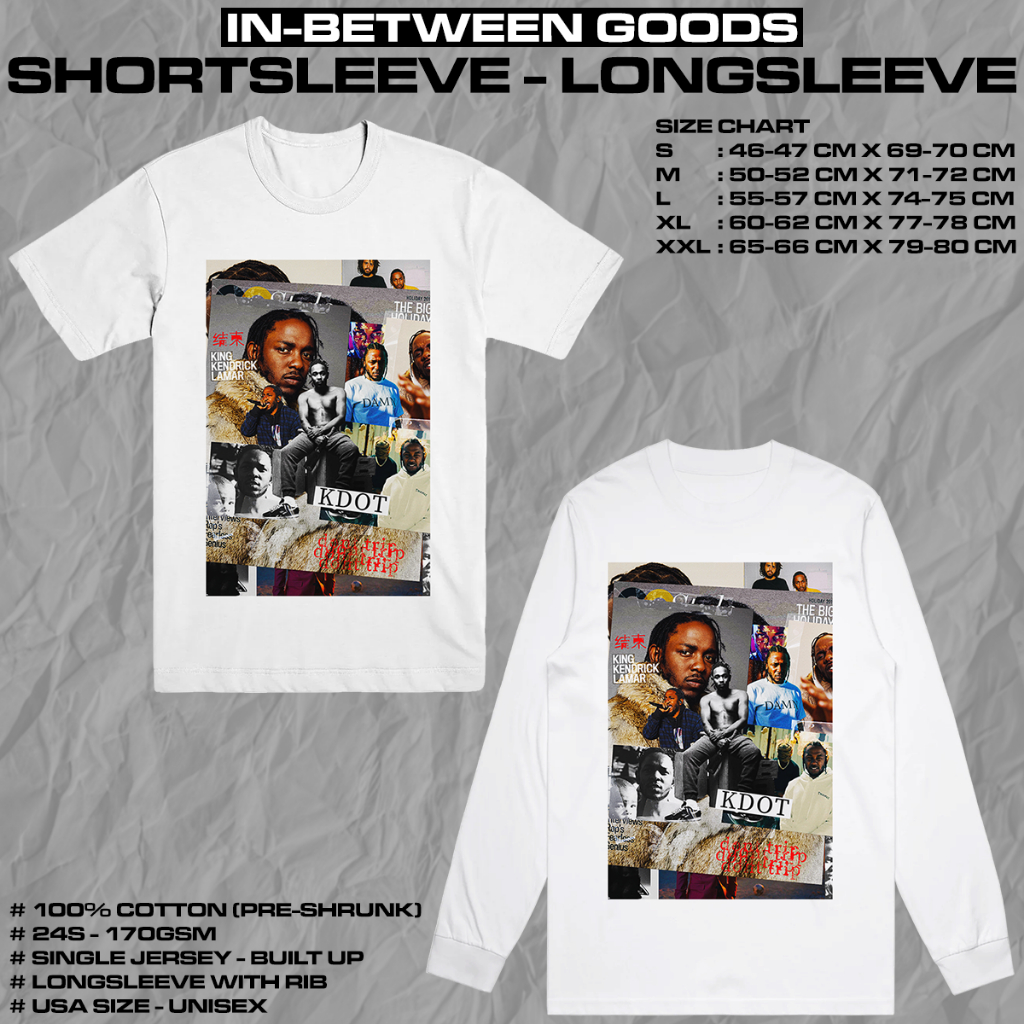 Jual KENDRICK LAMAR - KDOT | T-SHIRT | LONGSLEEVE | MUSIC MERCH ...