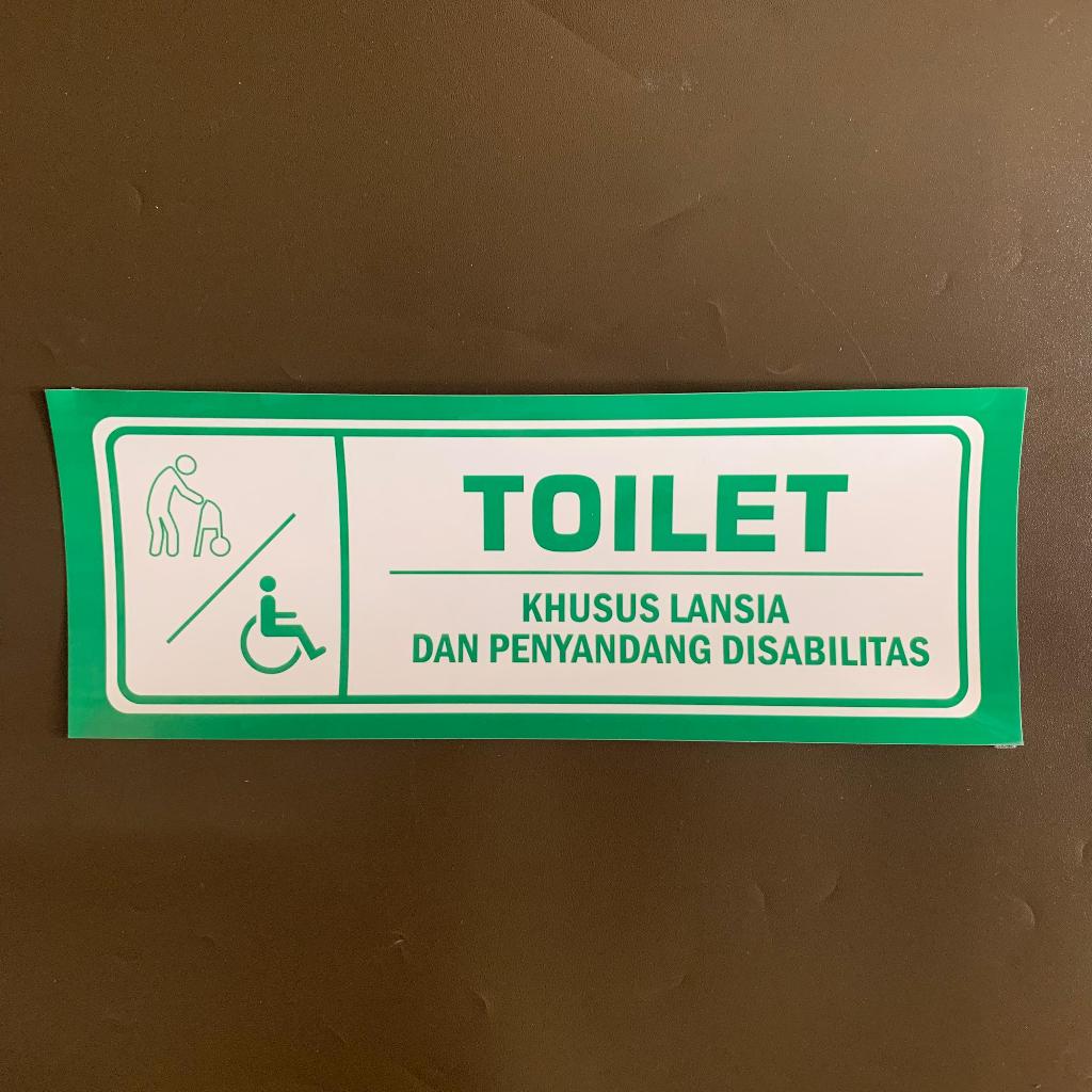 Jual Stiker Toilet Khusus Lansia dan Penyandang Disabilitas | Stiker ...