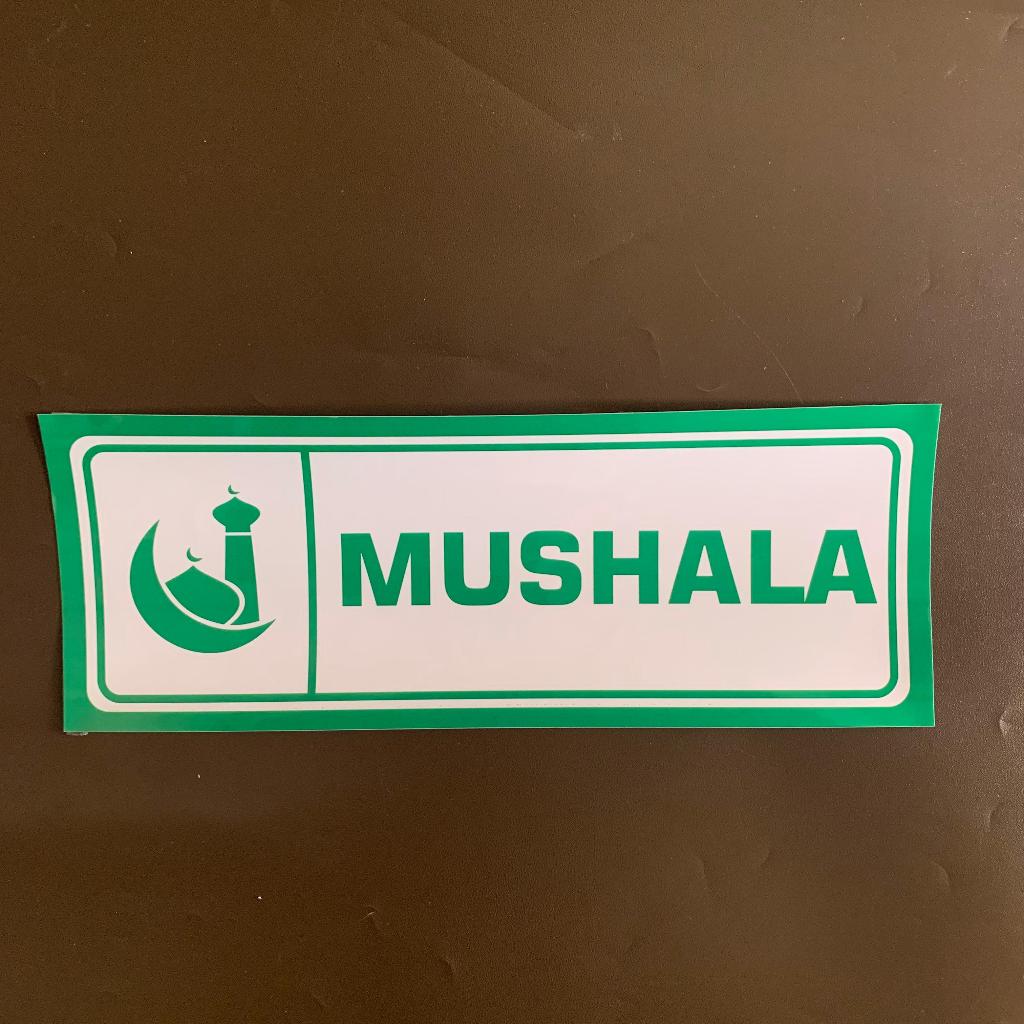Jual Stiker Ruang Mushala | Stiker Nama Ruang | Sticker Mushola ...