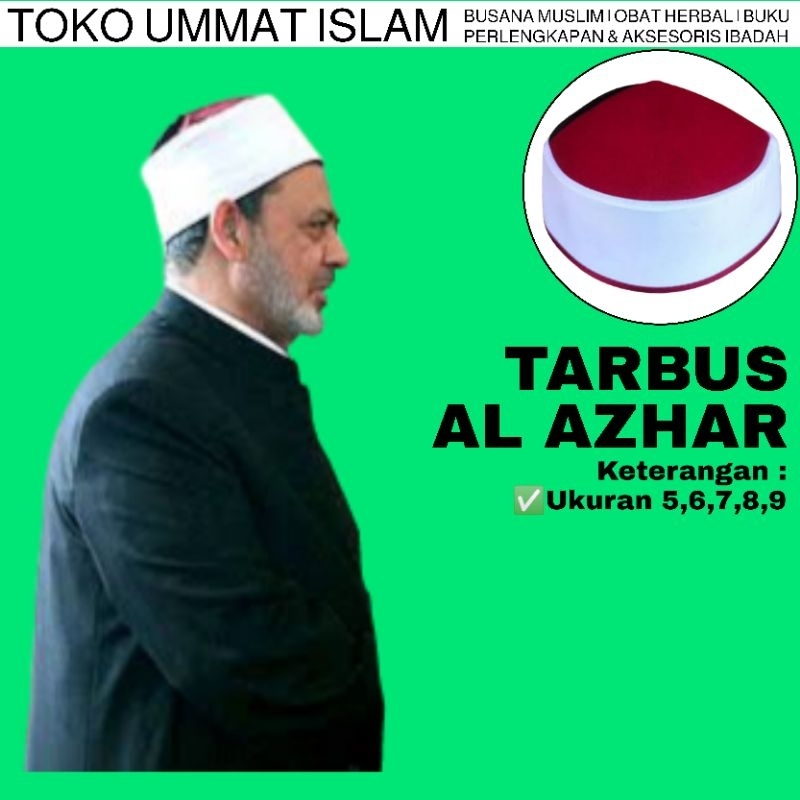 Jual Peci Tarbus Mursyid Al Azhar Kairo Mesir Merah Putih | Shopee ...