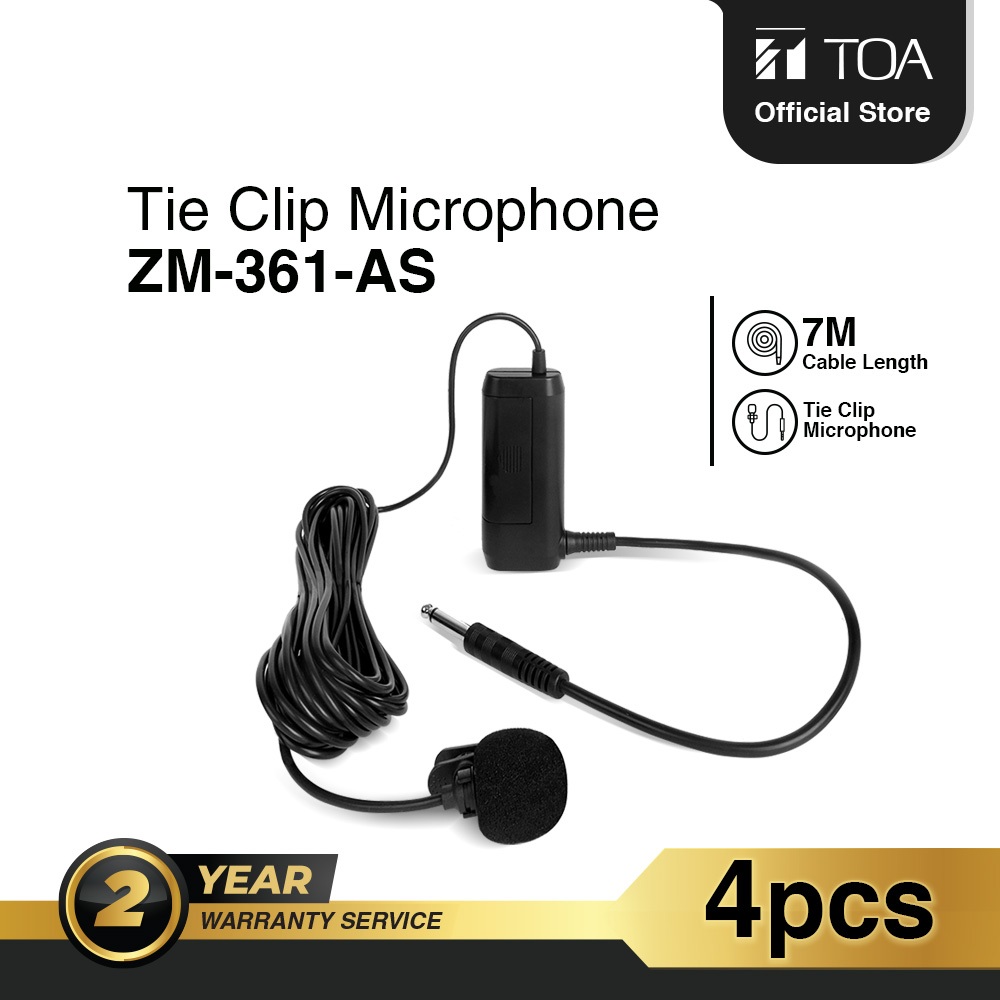 Jual TOA BUNDLING 4 PCS TIE CLIP MICROPHONE TOA MODEL ZM-361 GARANSI RESMI | Shopee Indonesia