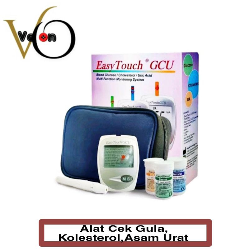Jual Alat Cek 3in1 GCU Easy Touch/Alat cek gula darah, kolesterol dan ...