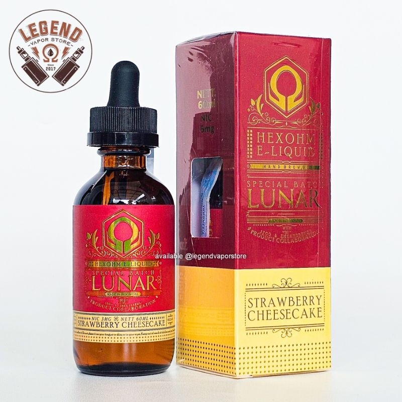 Jual FREEBASE - LUNAR HEXOHM Strawberry Cheesecake 60ML AUTHENTIC ...