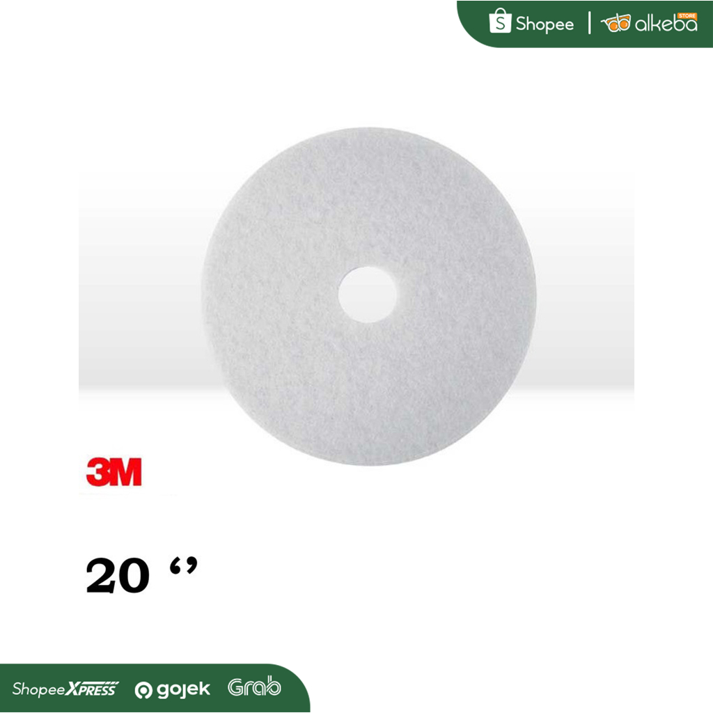 Jual Buffing Pad 3M 20 inch Putih / Pad Putih Polisher Mesin Polisher ...