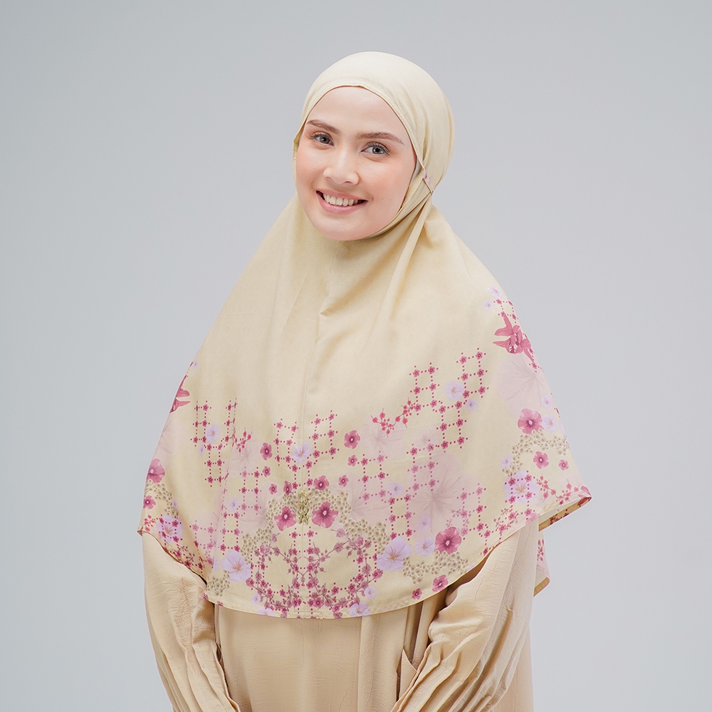 Jual DOA - Baiti Gaenaree Khimar Butter Cream - Jilbab | Shopee Indonesia
