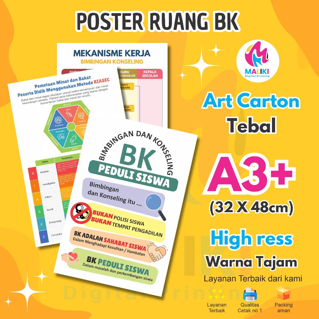 Jual Poster Untuk Ruang Bimbingan Konseling (BK) | Shopee Indonesia