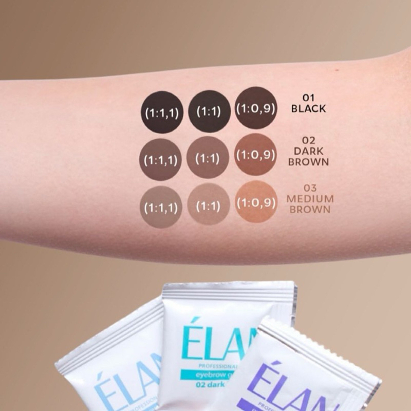 Jual ELAN Eyebrow Gel Tint Henna Alis plus Oxidant | Shopee Indonesia