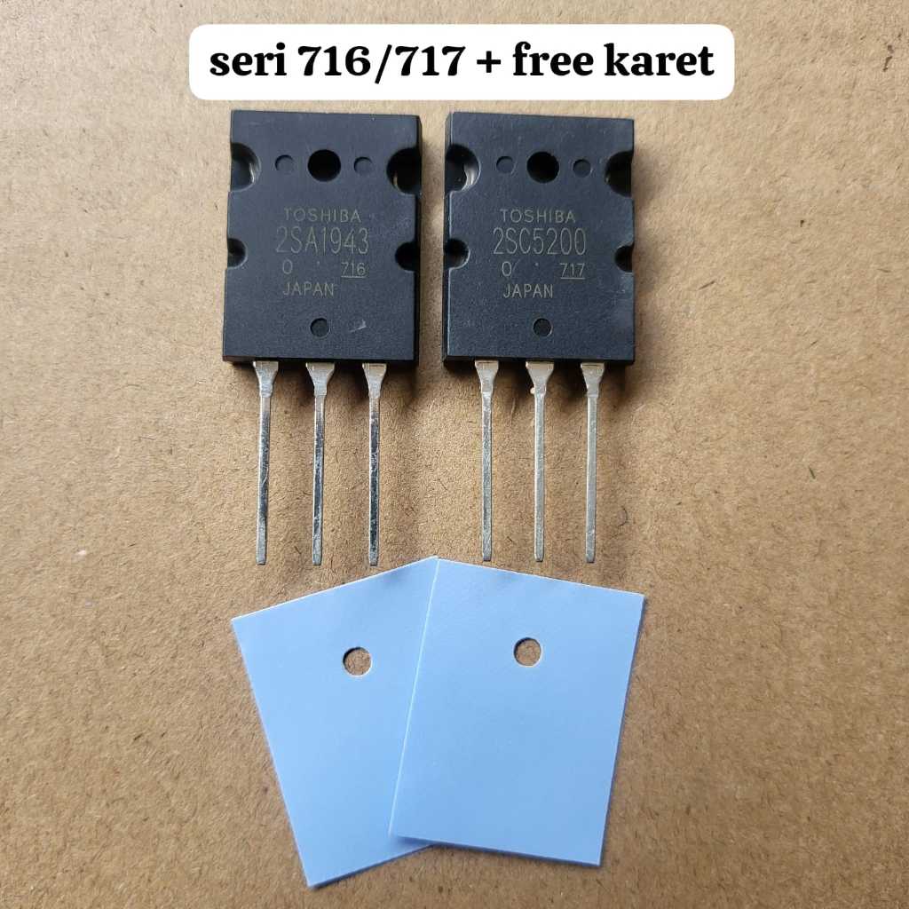 Jual TRANSISTOR TOSHIBA 5200 1943 ORIGINAL SERI 716/717 AL | Shopee ...