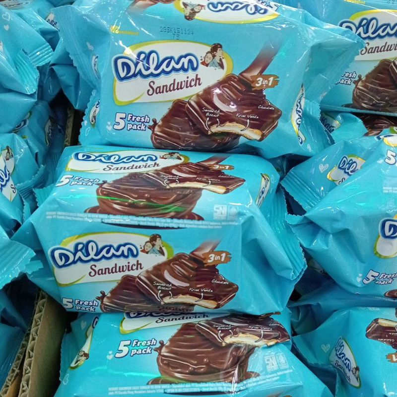Jual Sandwich Dilan Chocolate 3 In 1 Isi 5 | Shopee Indonesia