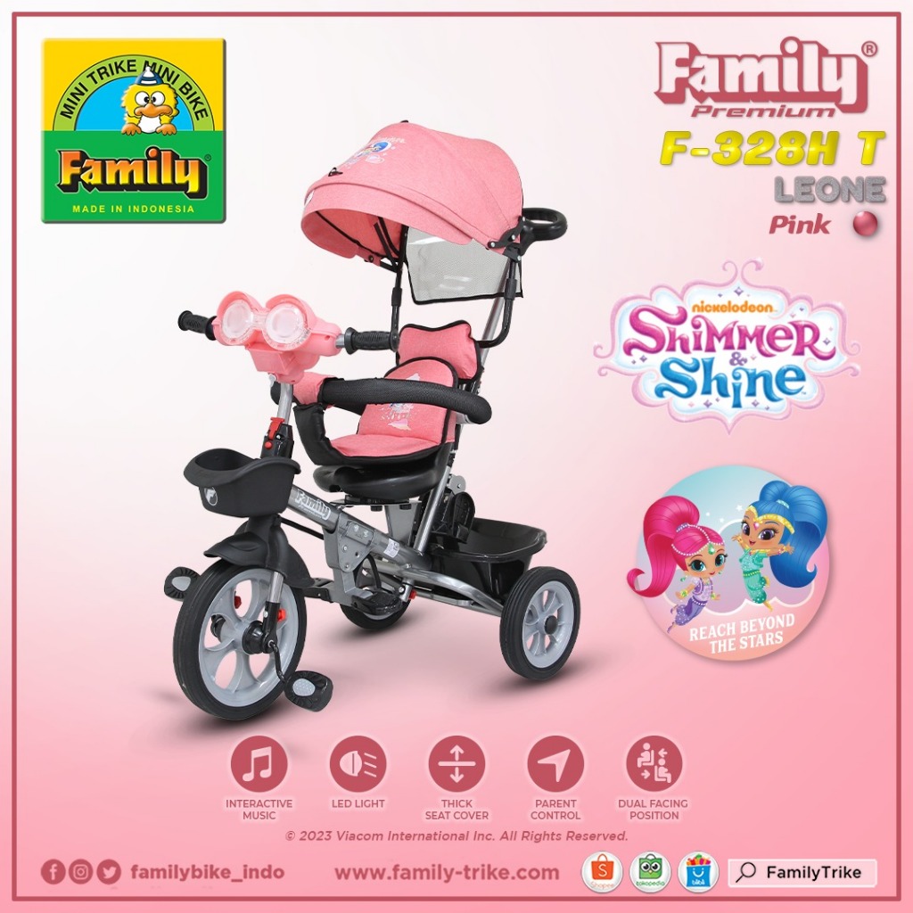 Jual KHUSUS KARGO - New item Sepeda anak roda tiga Tricycle Family Premium F-329 HT / 328 HT ...