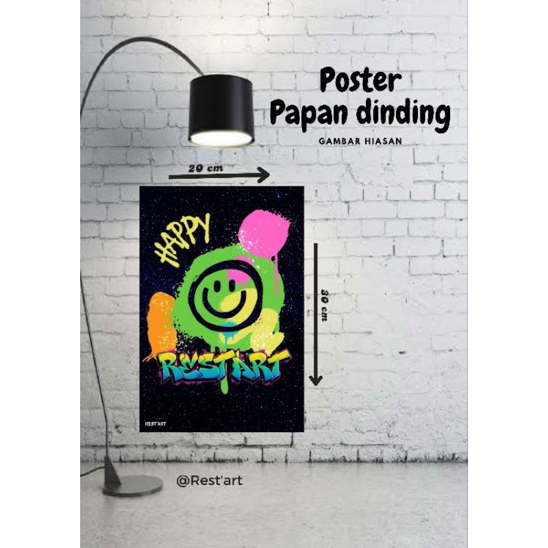 Jual POSTER PAPAN DINDING GAMBAR HIASAN REST ART | Shopee Indonesia
