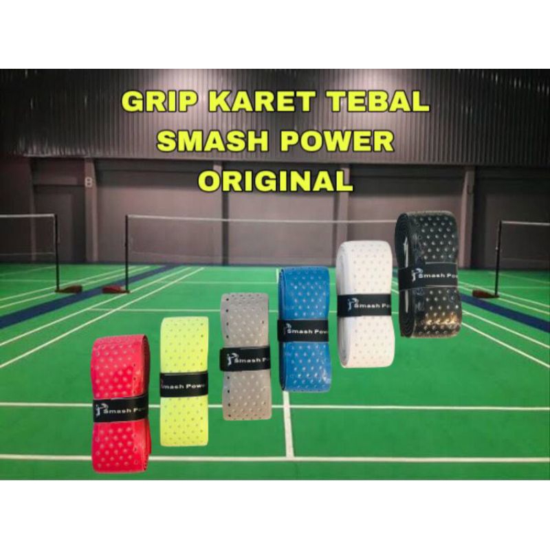 Jual GRIP RAKET BADMINTON TEBAL PREMIUM SMASH POWER ORIGINAL/GRIP KARET ...