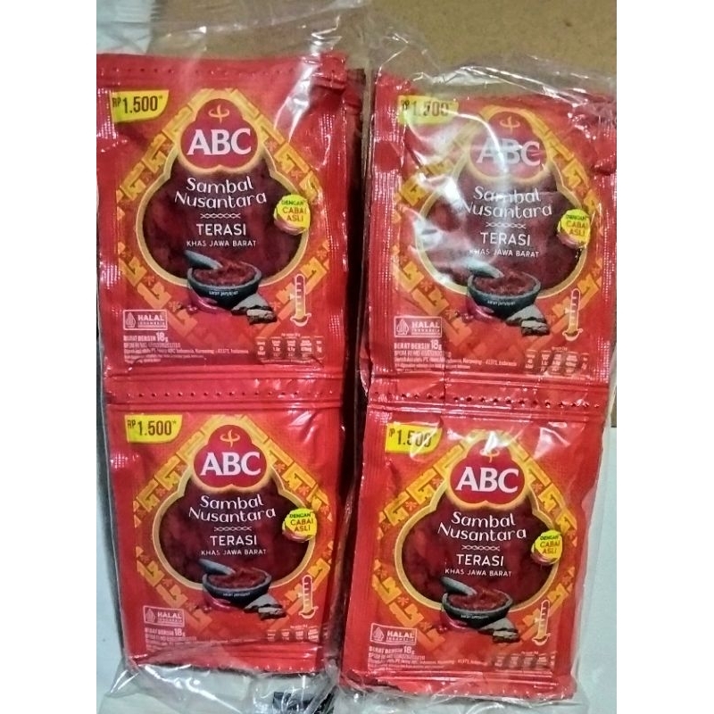 Jual Sambal Nusantara Terasi ABC renteng | Shopee Indonesia