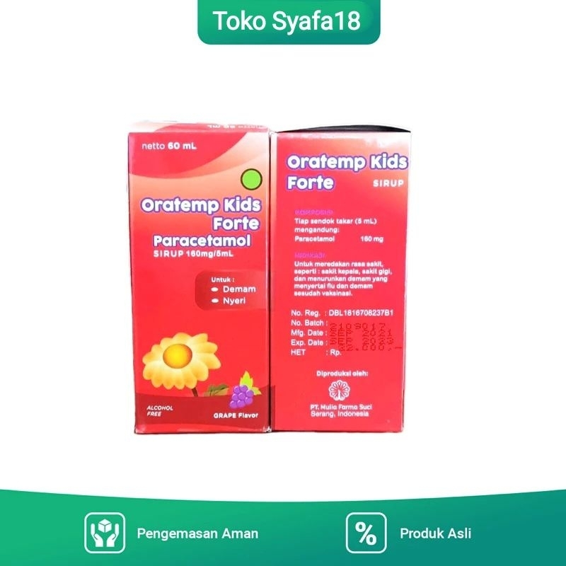 Jual Oratemp Kids Forte Sirup 60ml | Shopee Indonesia