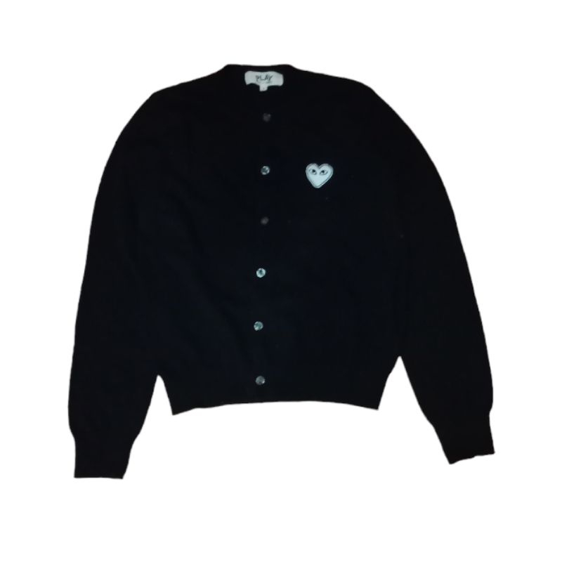 Jual cardigan come des garcos/ rajut cdg play/ knit cdg play | Shopee ...