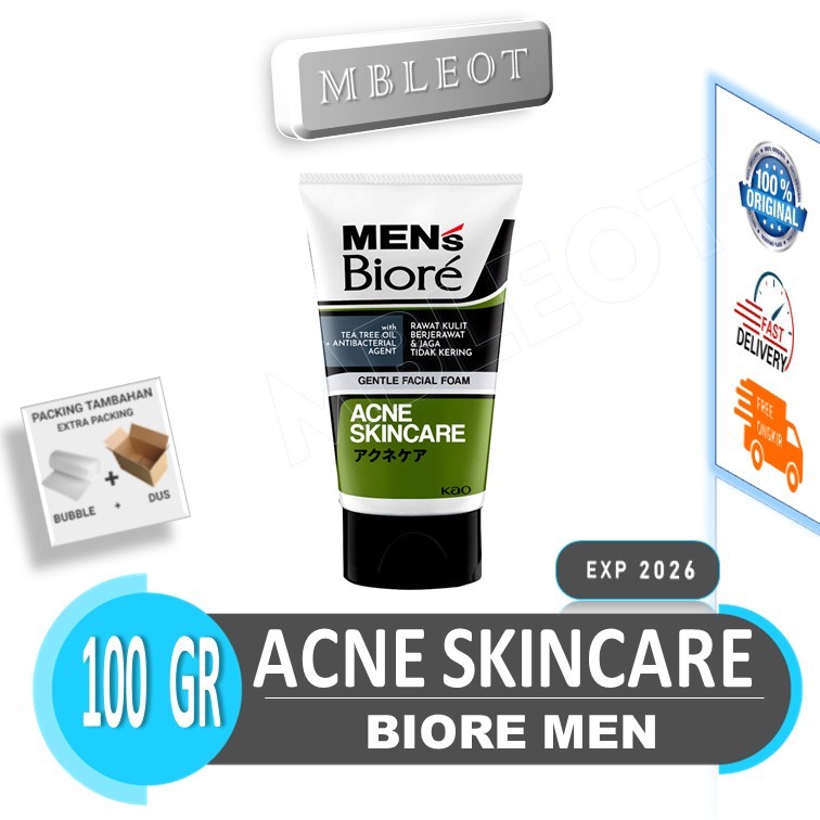 Jual Biore Men Acne Skin Care 100gr | Shopee Indonesia