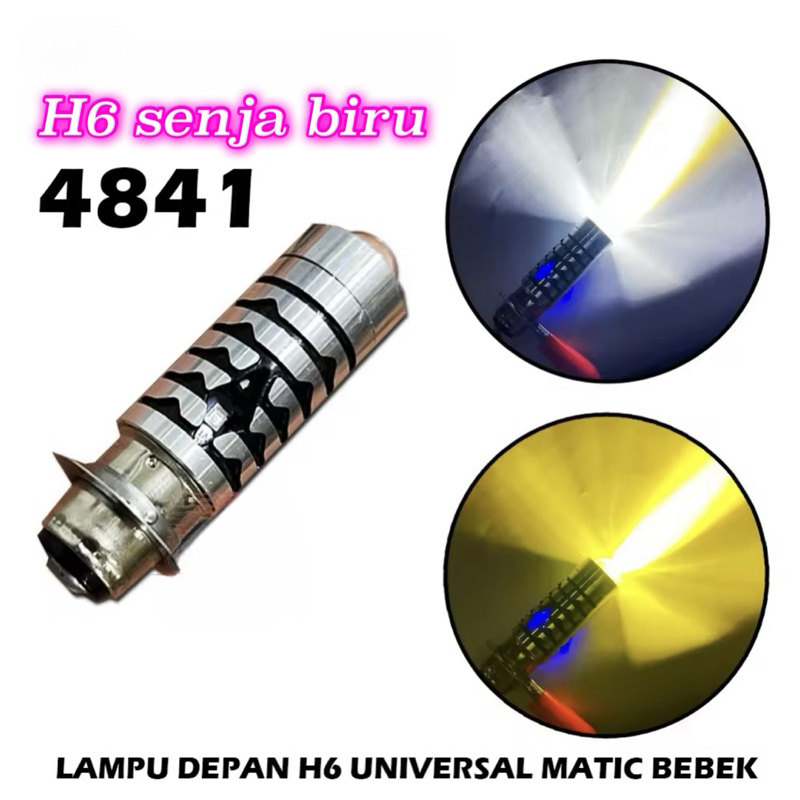 Jual Lampu led ac dc H6 Laser gun h6 P15 BHOLAM DEPAN LED AC DC H6 Laser senja beat vario scoopy ...