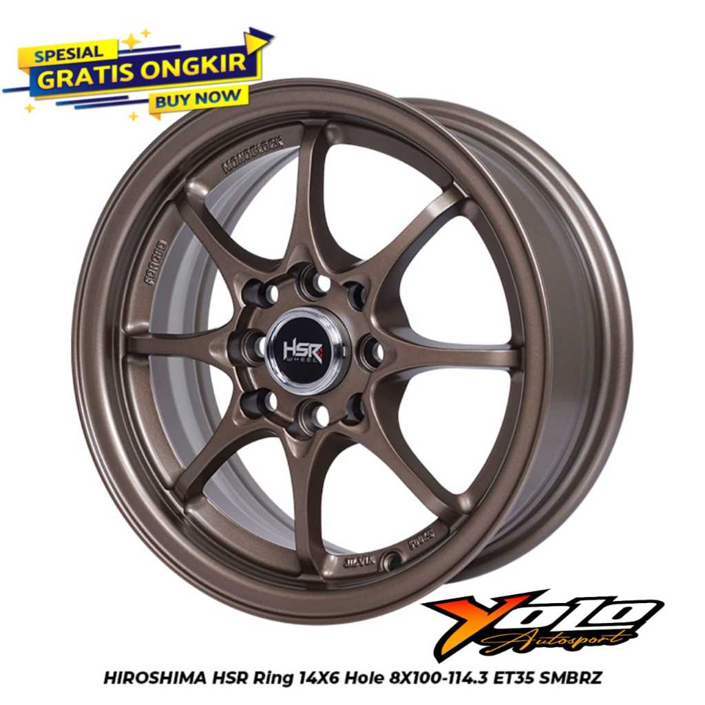 Jual Velg Mobil Ring 14 Hsr HIROSHIMA R14 Cocok Buat Mobil Brio, Agya, Sigra, Vios, Calya ...