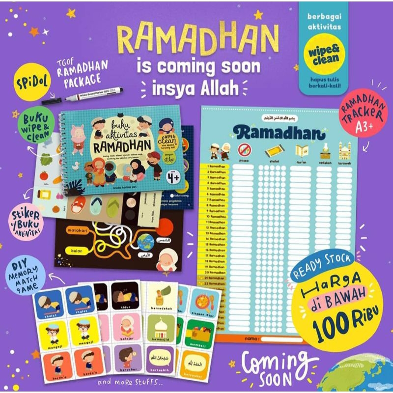 Jual Buku Aktivitas Ramadhan Wipe & Clean Stiker Tracing Maze Alfabet ...